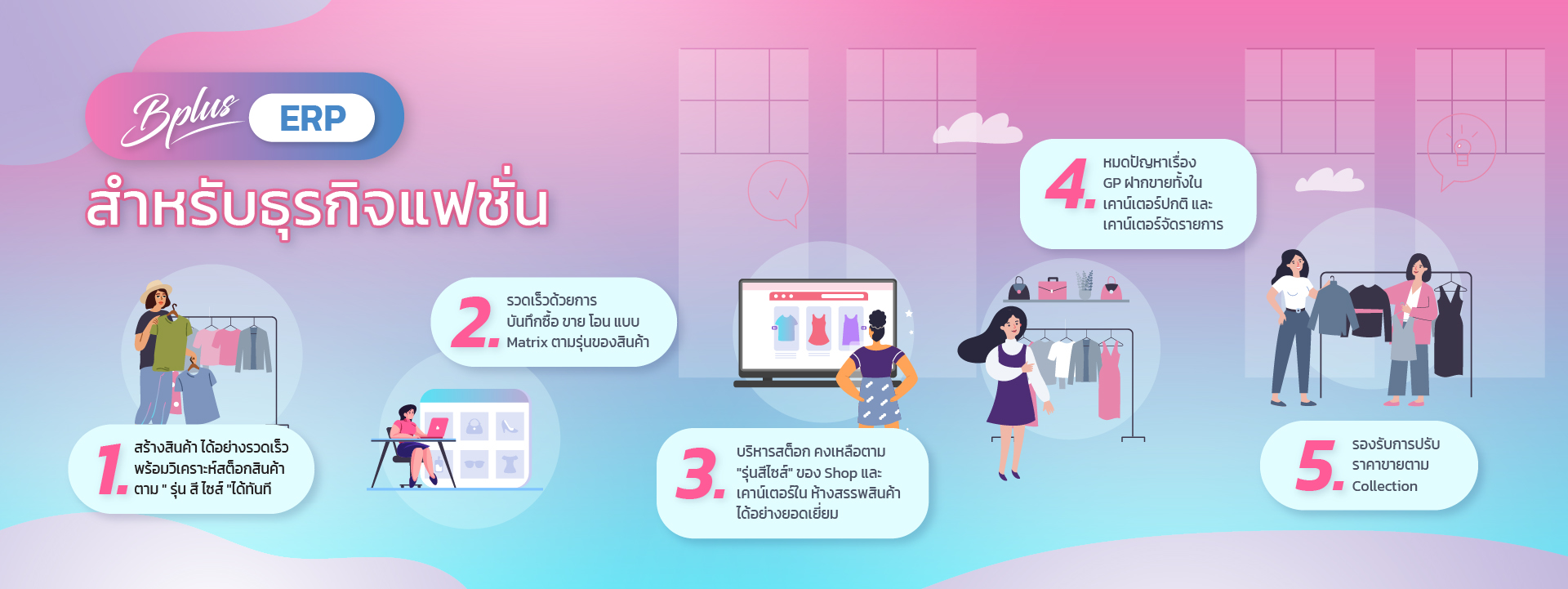 BUSINESS PLUS ERP สำหรับธุรกิจแฟชั่น